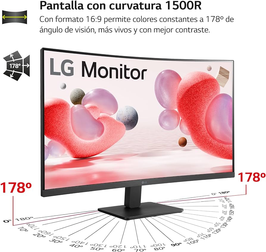 Monitor Curvo LG 31.5" Full HD VA 100Hz | Dreamtec
